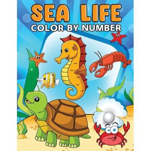 Laura Bidden | Other | Sea Life Color By Number Activity Book For Kids ...